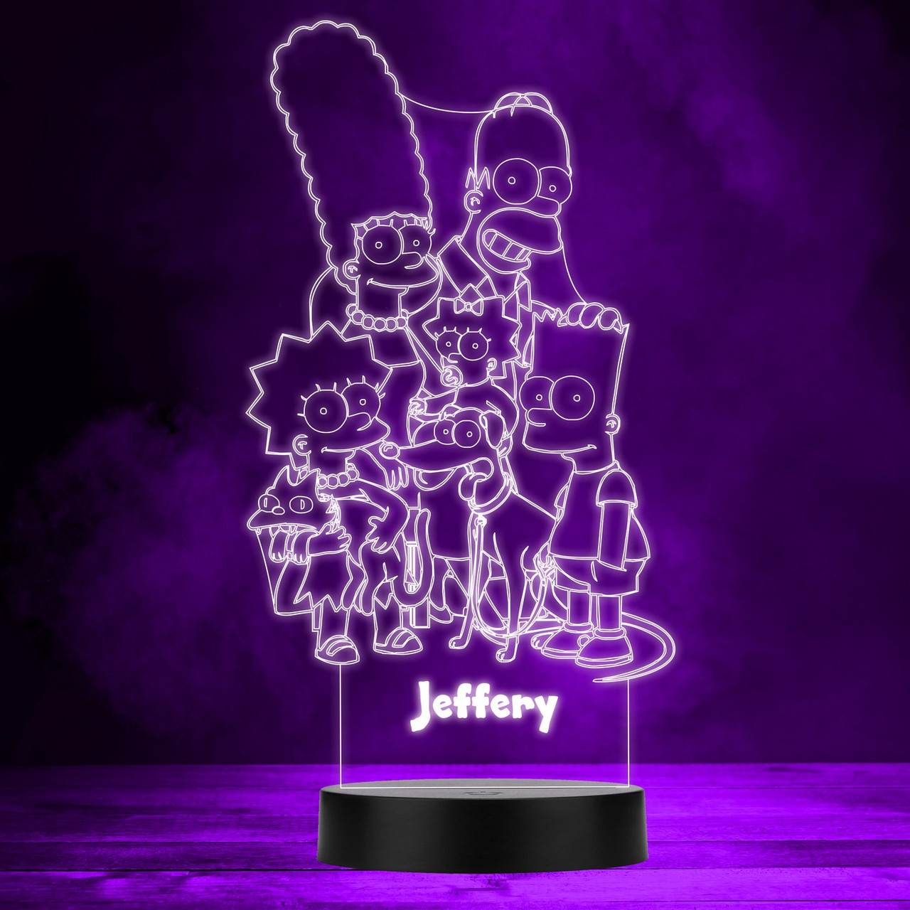 The Simpsons Family Cartoon Characters Personalised Gift Any Colour ...