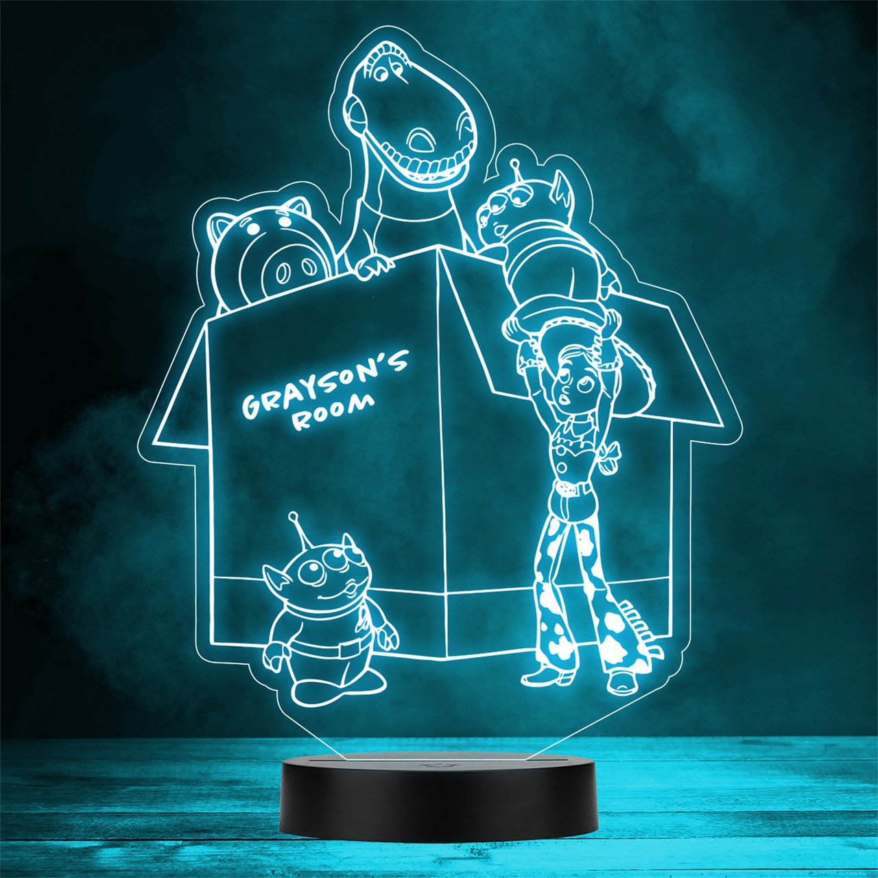 Toy Story Box Personalised Gift Colour Changing LED Lamp Night Light ...