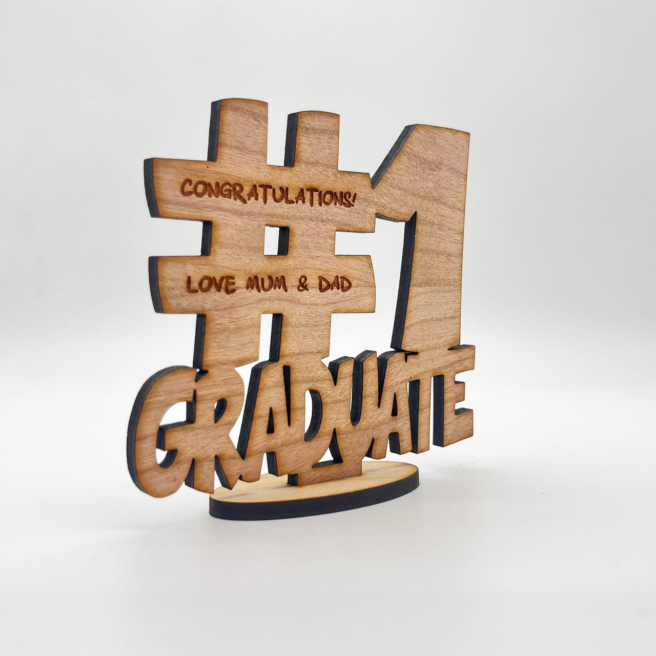 Congratulations Graduation No.1 Graduate Keepsake Engraved Personalised ...