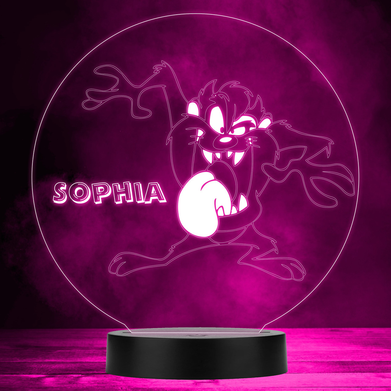 Looney Tunes Tasmanian Devil Kids Personalised Gift Colour Changing ...