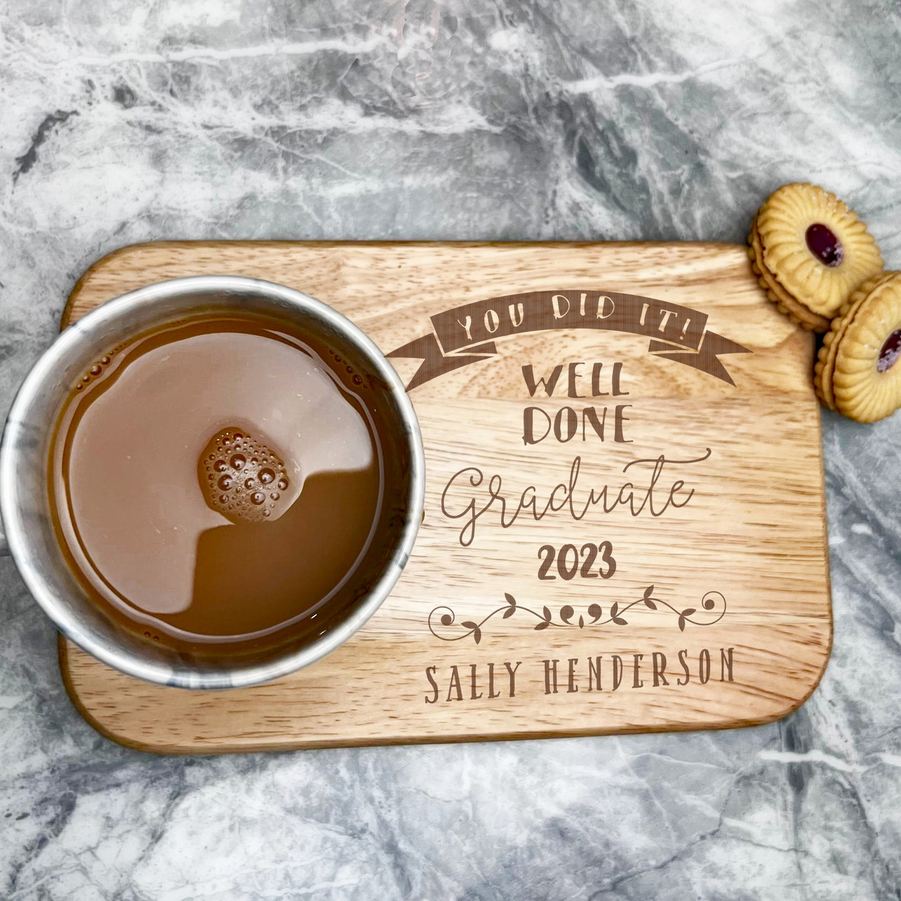 Graduation You Did It Well Done Graduate Personalised Tea and Biscuits ...
