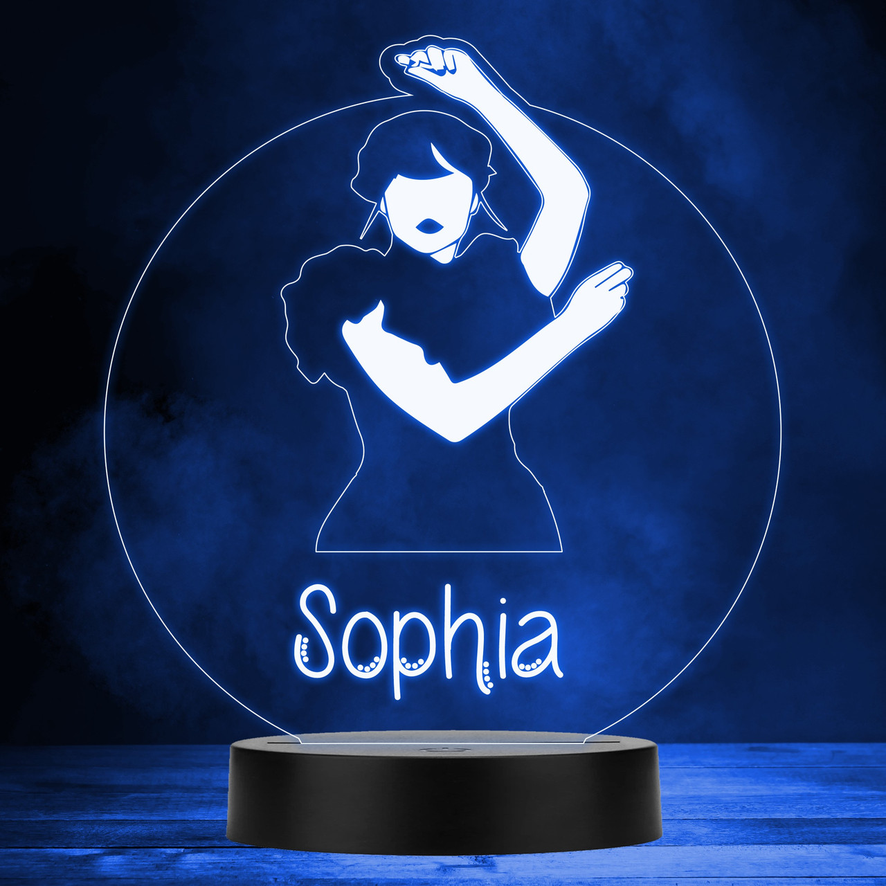 Wednesday Addams Family Multicolour Personalised Gift LED Lamp Night ...