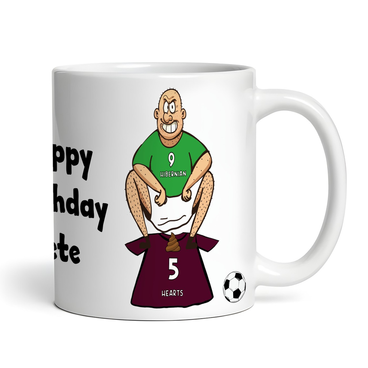 Hibernian Shitting On Hearts Funny Football Gift Team Rivalry ...