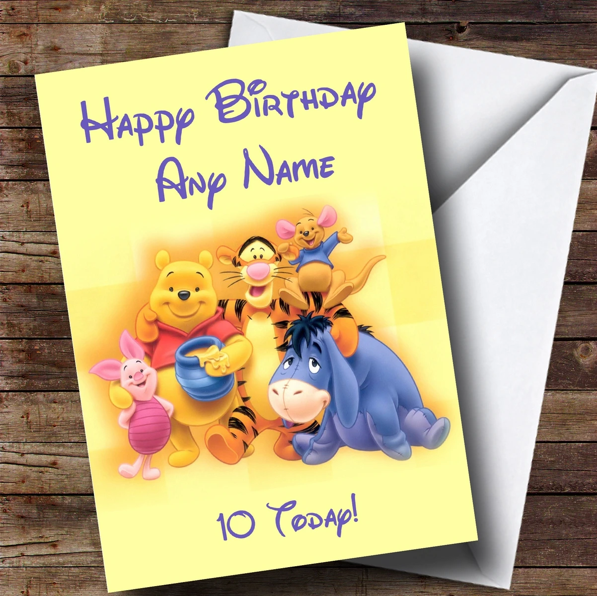 Personalised Disney Winnie The Pooh & Friends Yellow Children's ...