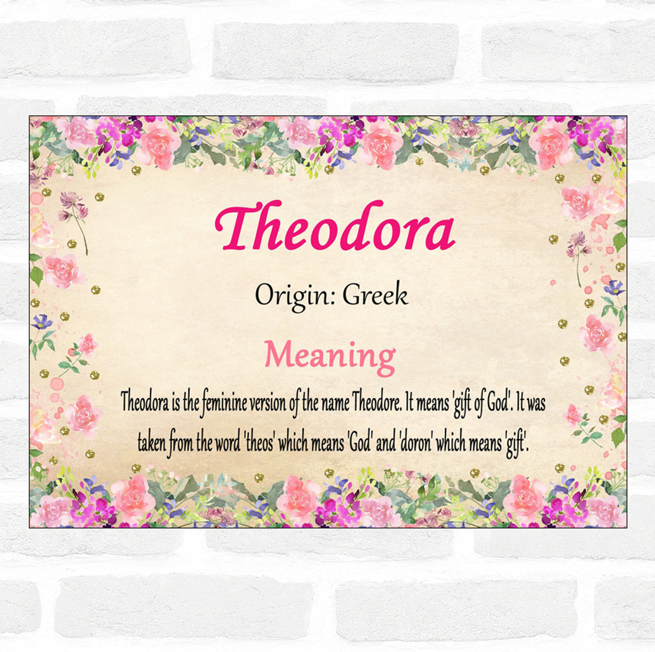 Theodora Name Meaning Floral Certificate The Card Zoo theodora-name-meaning-floral-certificate-the-card-zoo
