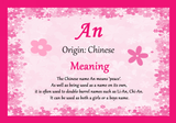 Agnes Personalised Name Meaning Certificate - The Card Zoo