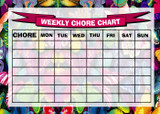 Weekly Chore Rota Task Reward Chart Planes - The Card Zoo