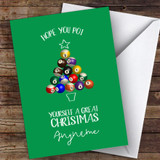 Pool Snooker Table Funny Personalised Birthday Card - The Card Zoo