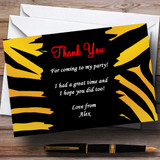 Tiger Print Personalised Party Thank You Cards - The Card Zoo