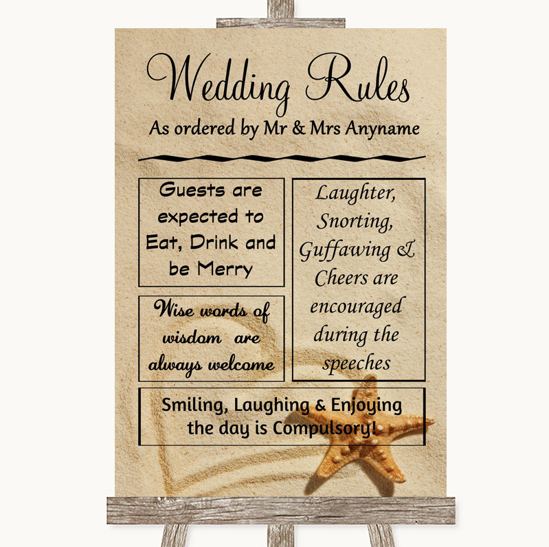 Purple & Silver Rules Of The Wedding Personalised Wedding Sign - The ...