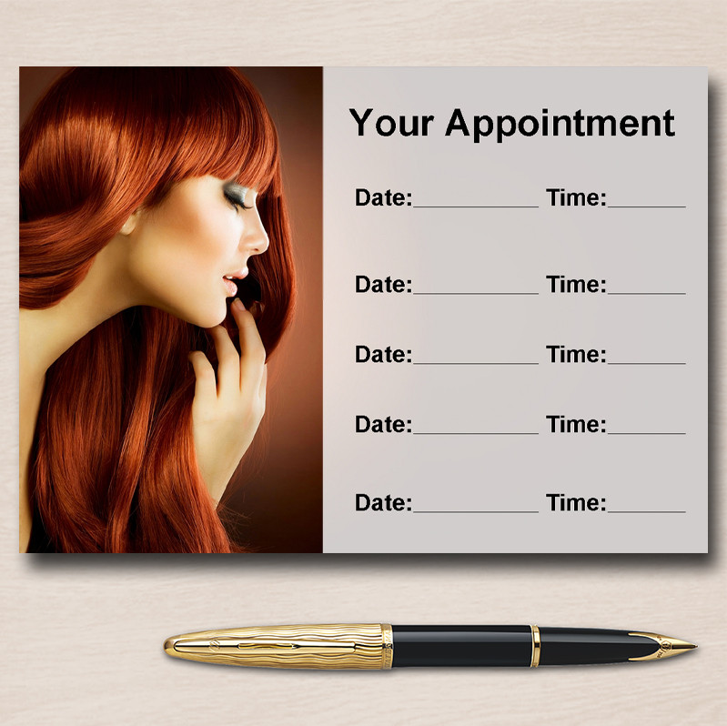 Hair Stylist Salon Hairdresser Personalised Appointment Cards - The ...