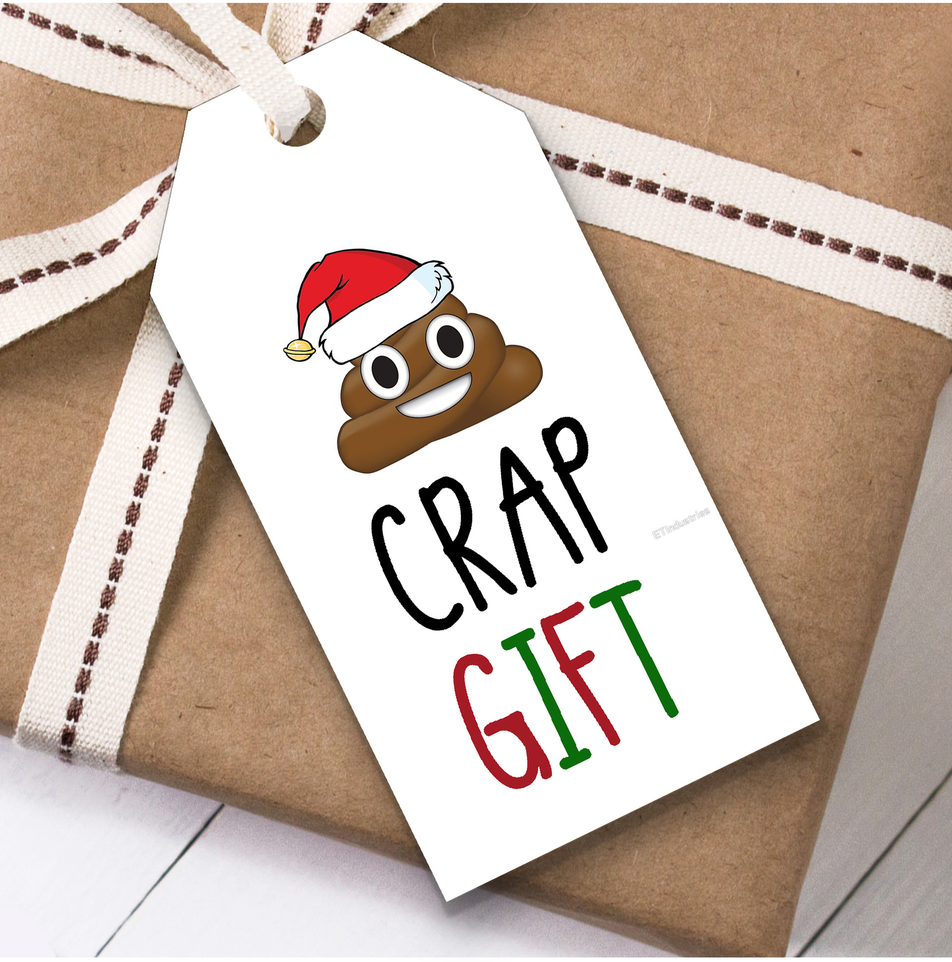 Funny Crap Gift Christmas Gift Tags - The Card Zoo