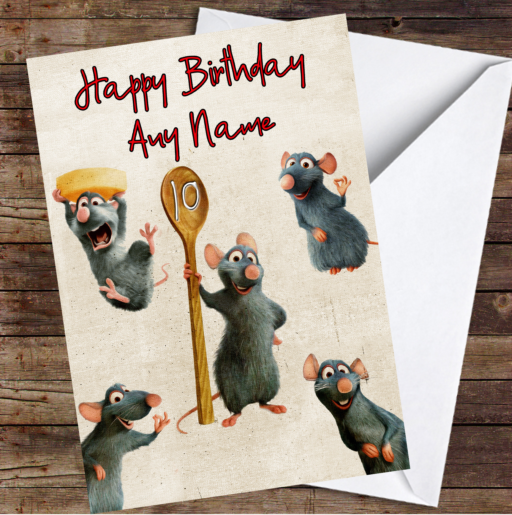 Personalised Ratatouille Disney Children's Birthday Card - The Card Zoo