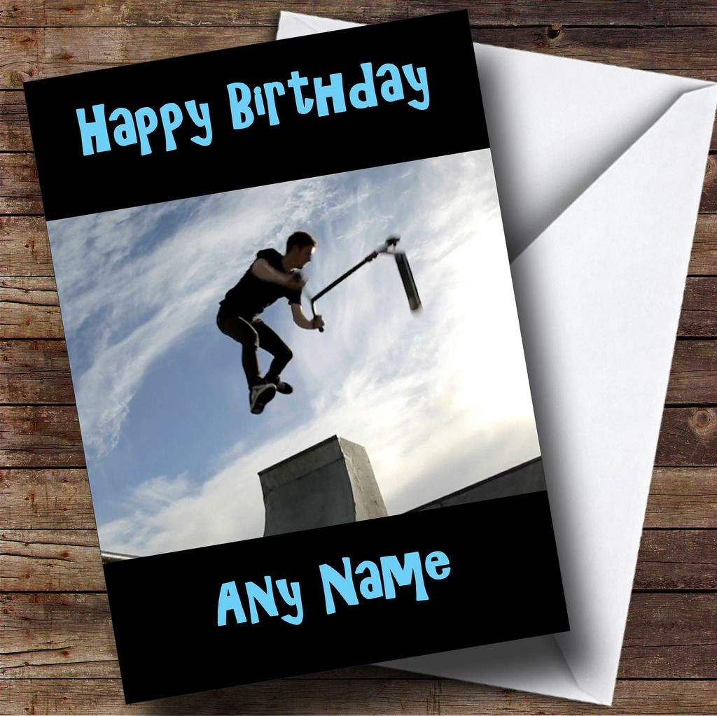 Scooter Personalised Birthday Card - The Card Zoo