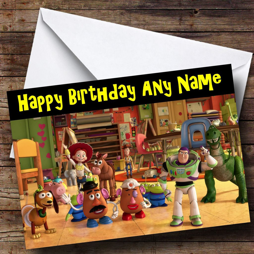 Toy Story Characters Personalised Birthday Card - The Card Zoo