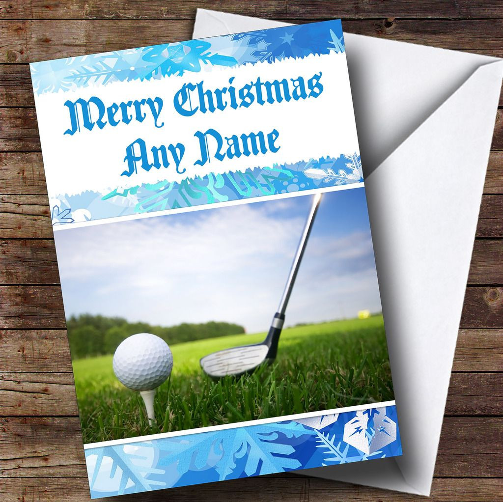 Golf Personalised Birthday Card - The Card Zoo