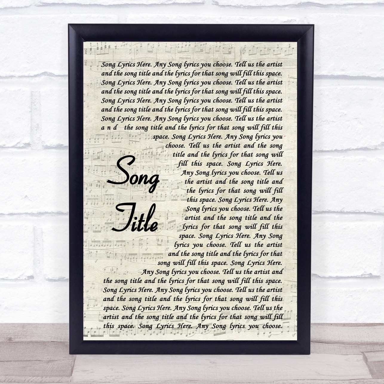 Song Lyric Prints | The Card Zoo