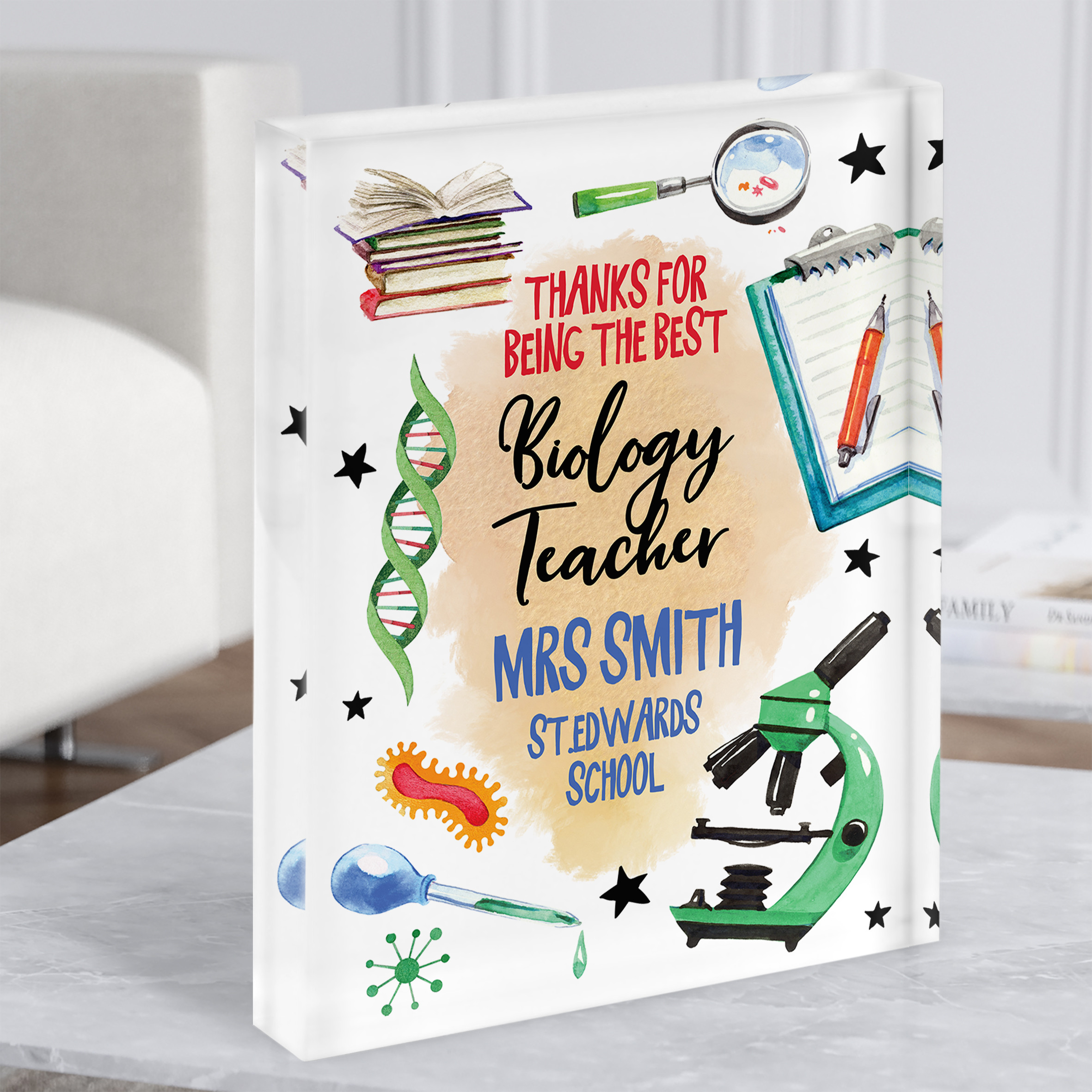 Thanks for Being The Best Biology Teacher Science Illustration ...