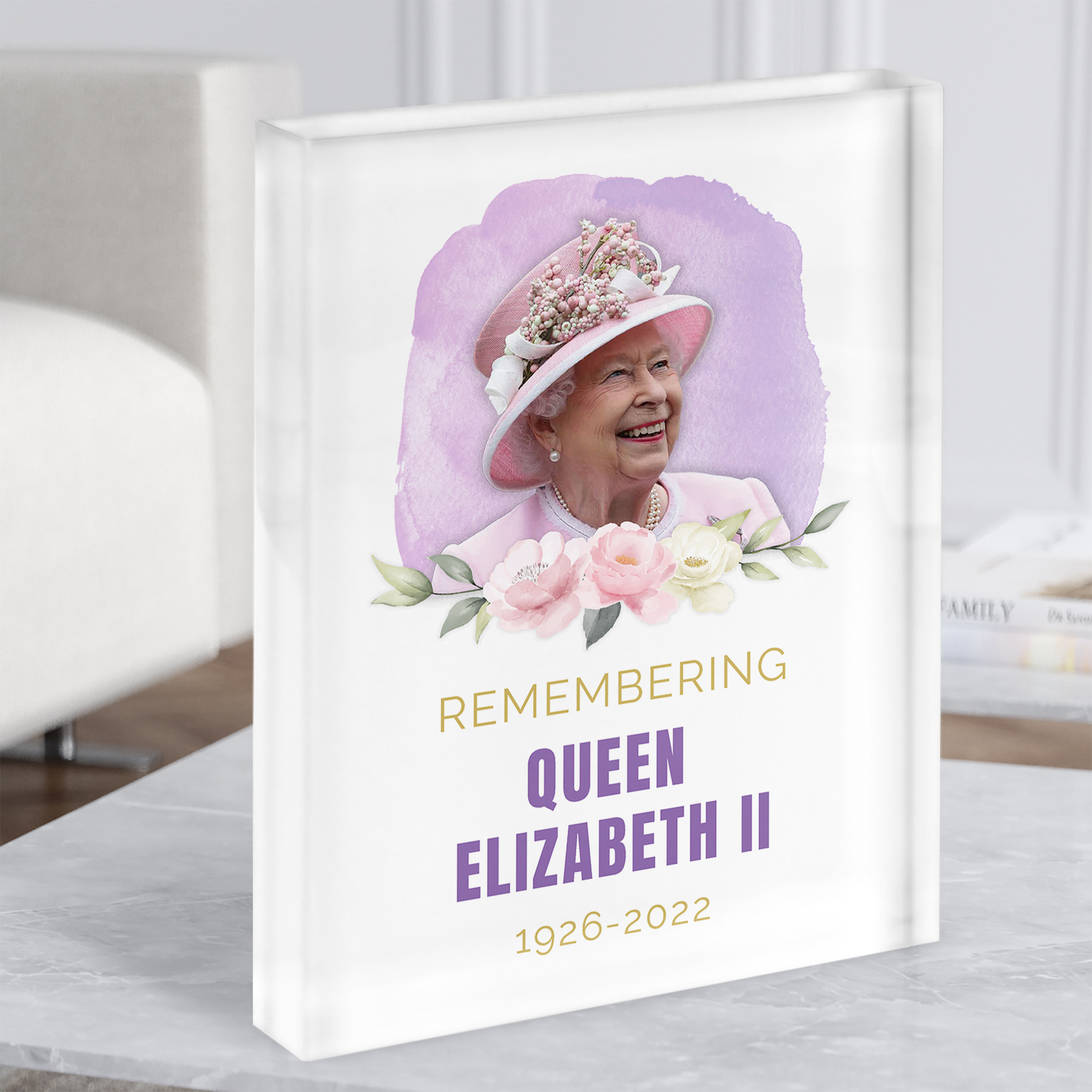 Queen Elizabeth II Memorial Head Silhouette Flag Art Poster Print - The ...
