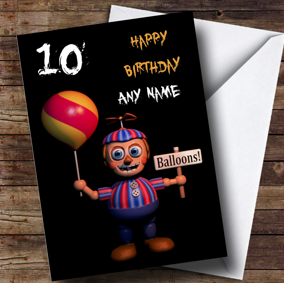 Five Nights At Freddy's Fnaf Freddy Fazbear Children's Party ...