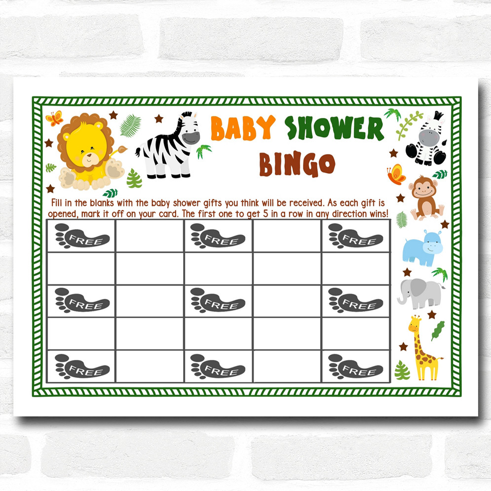 Nautical Baby Shower Games Bingo Cards - The Card Zoo