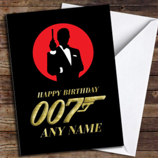 James Bond Themed Personalised Party Invitations - The Card Zoo