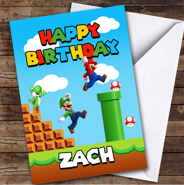 Bowser Super Mario Bros Splatter Art Children's Birthday Party ...