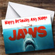 Spoof Jaws Shark Movie Poster Funny Personalised Birthday Card - The ...