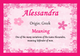 Alessandra Personalised Name Meaning Certificate - The Card Zoo