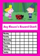 Ben Star Sticker Reward Chart - The Card Zoo