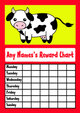 Cow Star Sticker Reward Chart - The Card Zoo