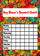 Red Teddy Bears Star Sticker Reward Chart - The Card Zoo