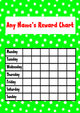 Lime Green Star Sticker Reward Chart - The Card Zoo