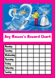 Pink Cinderella Star Sticker Reward Chart - The Card Zoo