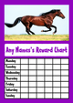 Pink Horse Star Sticker Reward Chart - The Card Zoo