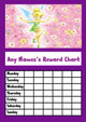 Purple Tinker Bell Star Sticker Reward Chart - The Card Zoo