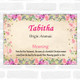 Tabitha Name Meaning Floral Certificate - The Card Zoo