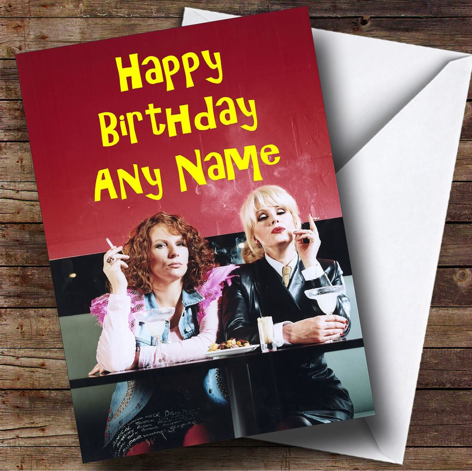Absolutely Fabulous / Ab Fab Personalised Christmas Card - The Card Zoo