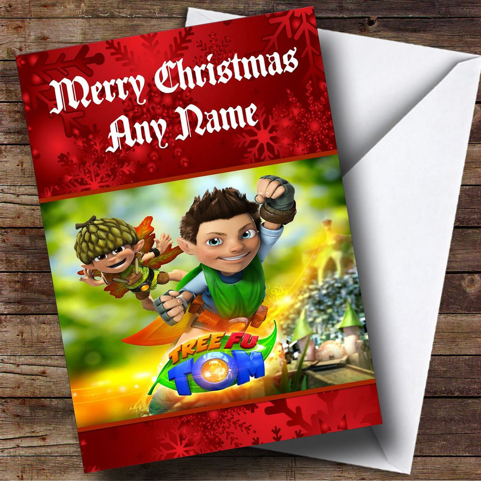 Tree Fu Tom Blue Personalised Birthday Card - The Card Zoo