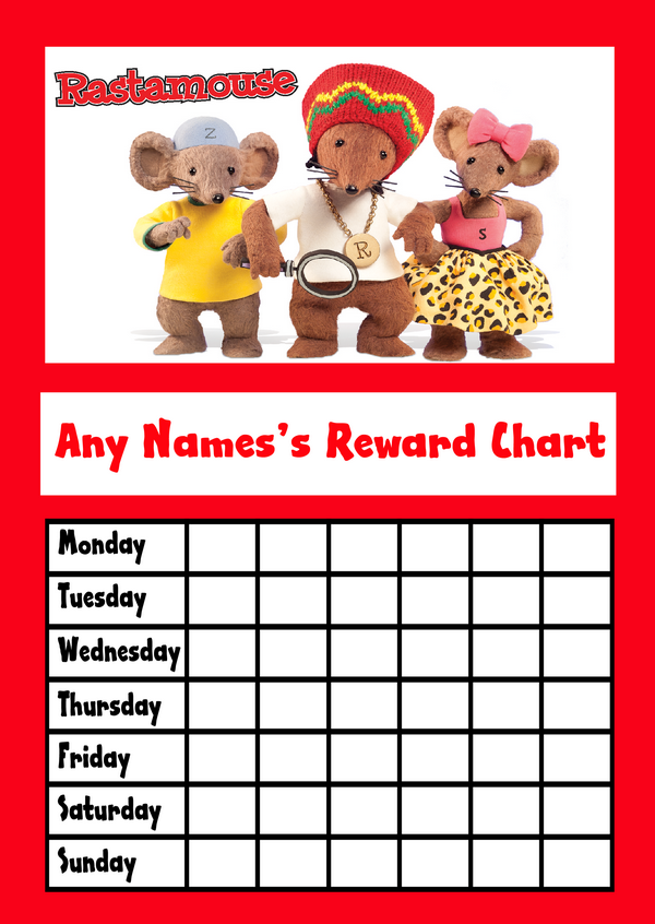 Power Rangers Star Sticker Reward Chart - The Card Zoo