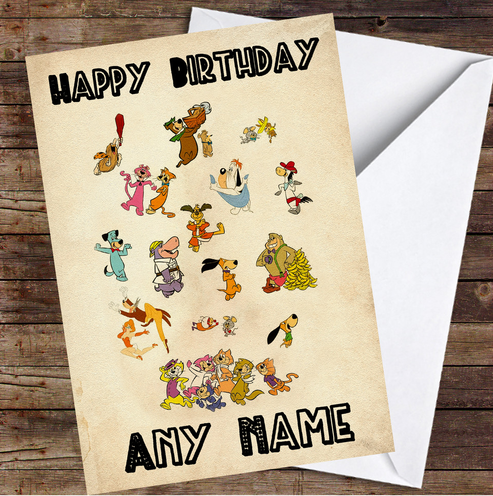 Dastardly And Muttley Vibrant Plane Personalised Birthday Card - The ...