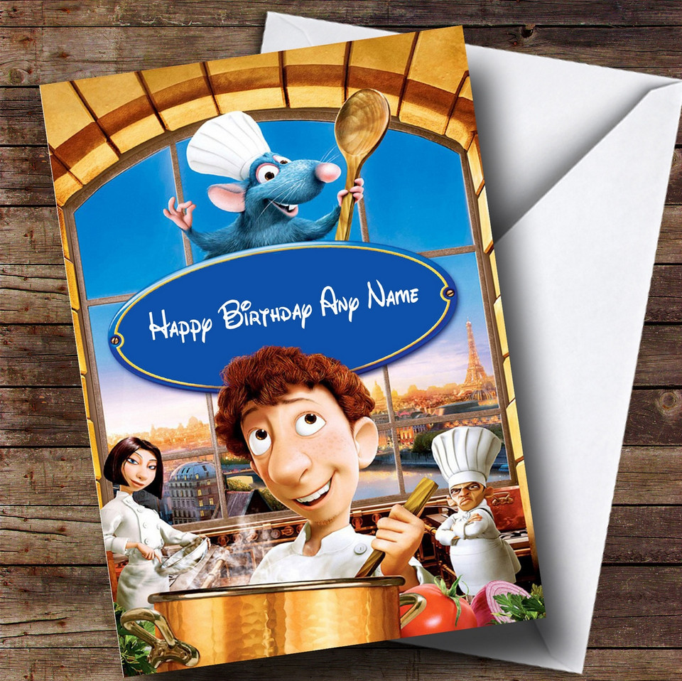 Personalised Ratatouille Disney Children's Birthday Card - The Card Zoo