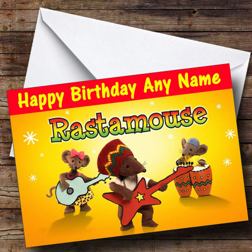 Yellow Rastamouse Personalised Birthday Card - The Card Zoo