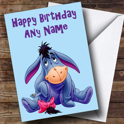 Eeyore Personalised Birthday Card - The Card Zoo