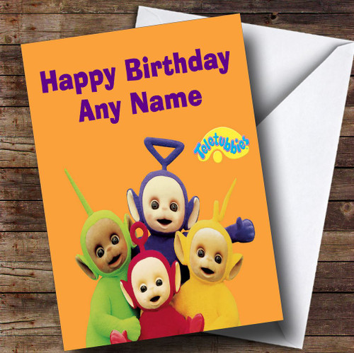 Teletubbies Personalised Children's Birthday Card - The Card Zoo