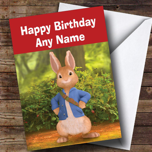 Peter Rabbit Personalised Children's Birthday Card - The Card Zoo