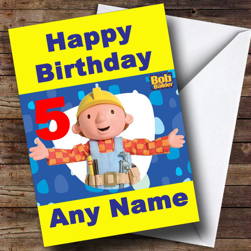 Bob The Builder Personalised Birthday Card - The Card Zoo