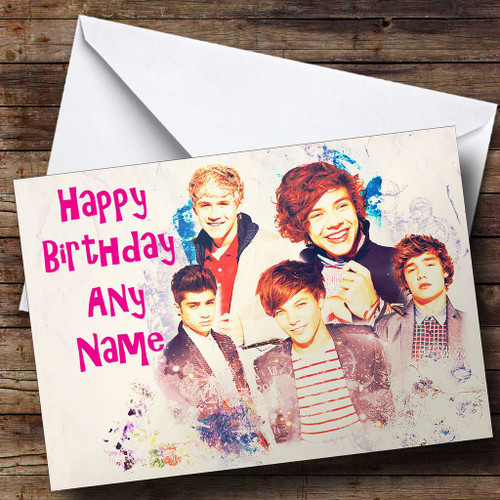 One Direction Dream Personalised Birthday Card - The Card Zoo