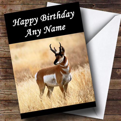 Antelope Personalised Birthday Card - The Card Zoo