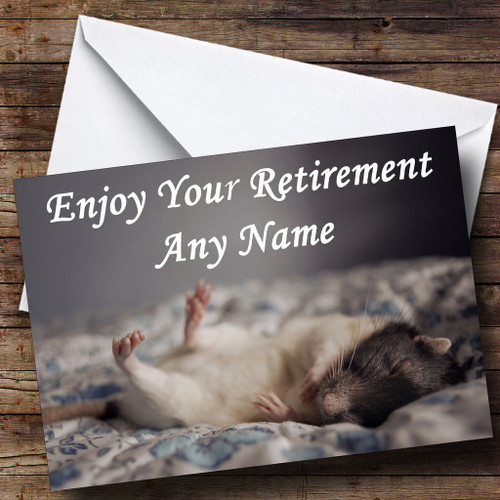 Mouse Personalised Retirement Card - The Card Zoo